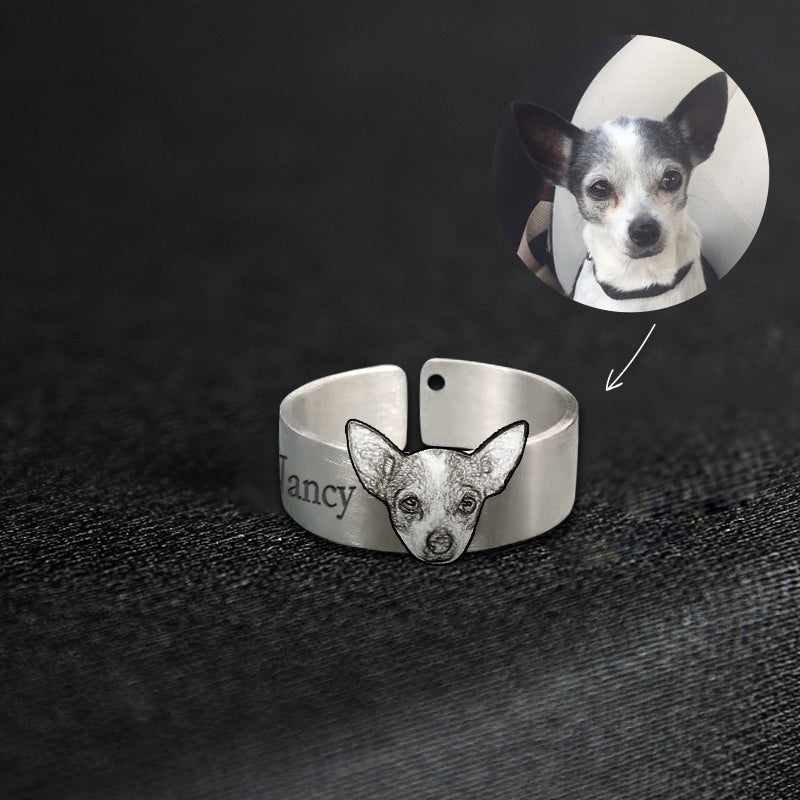 Custom Pet Shaped Ring Like Your Photo | The Pet Pillow